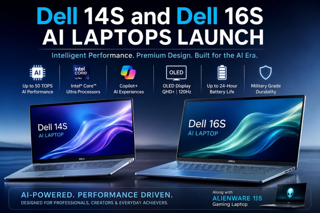 Dell 14S and Dell 16S AI Laptops Launch With 50 TOPS AI Power and 24 ...
